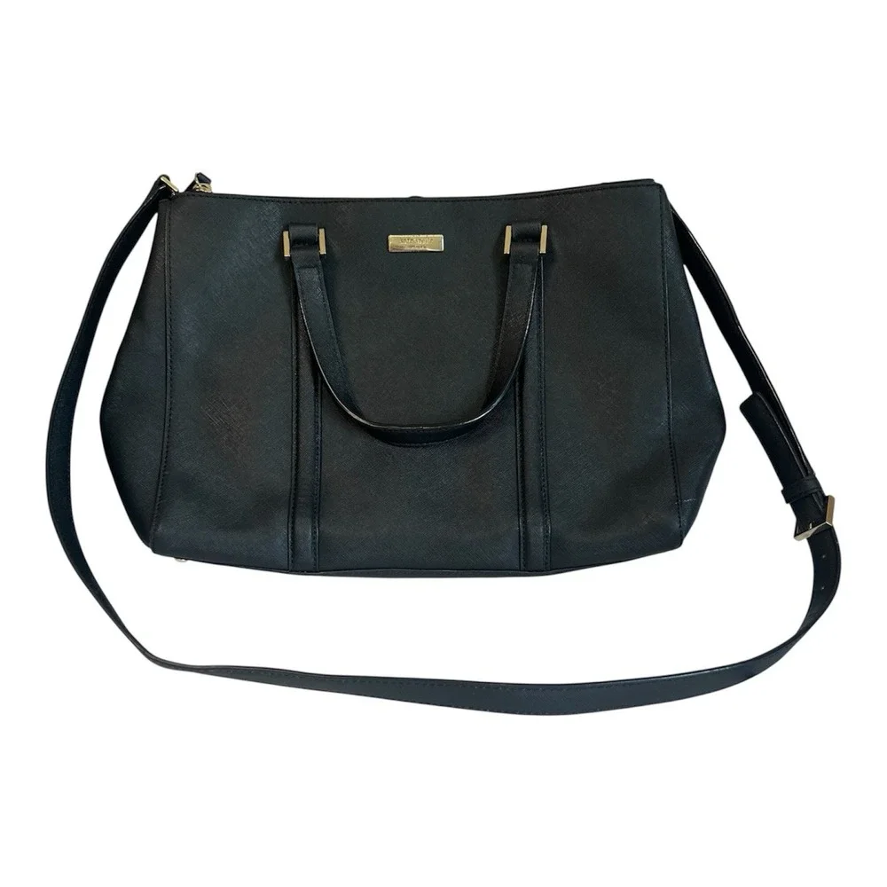 kate spade | Bags | Kate Spade Large Loden Newbury Lane Black Saffiano ...